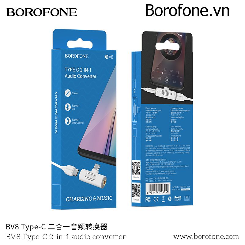 Cáp chuyển đổi BOROFONE BV8